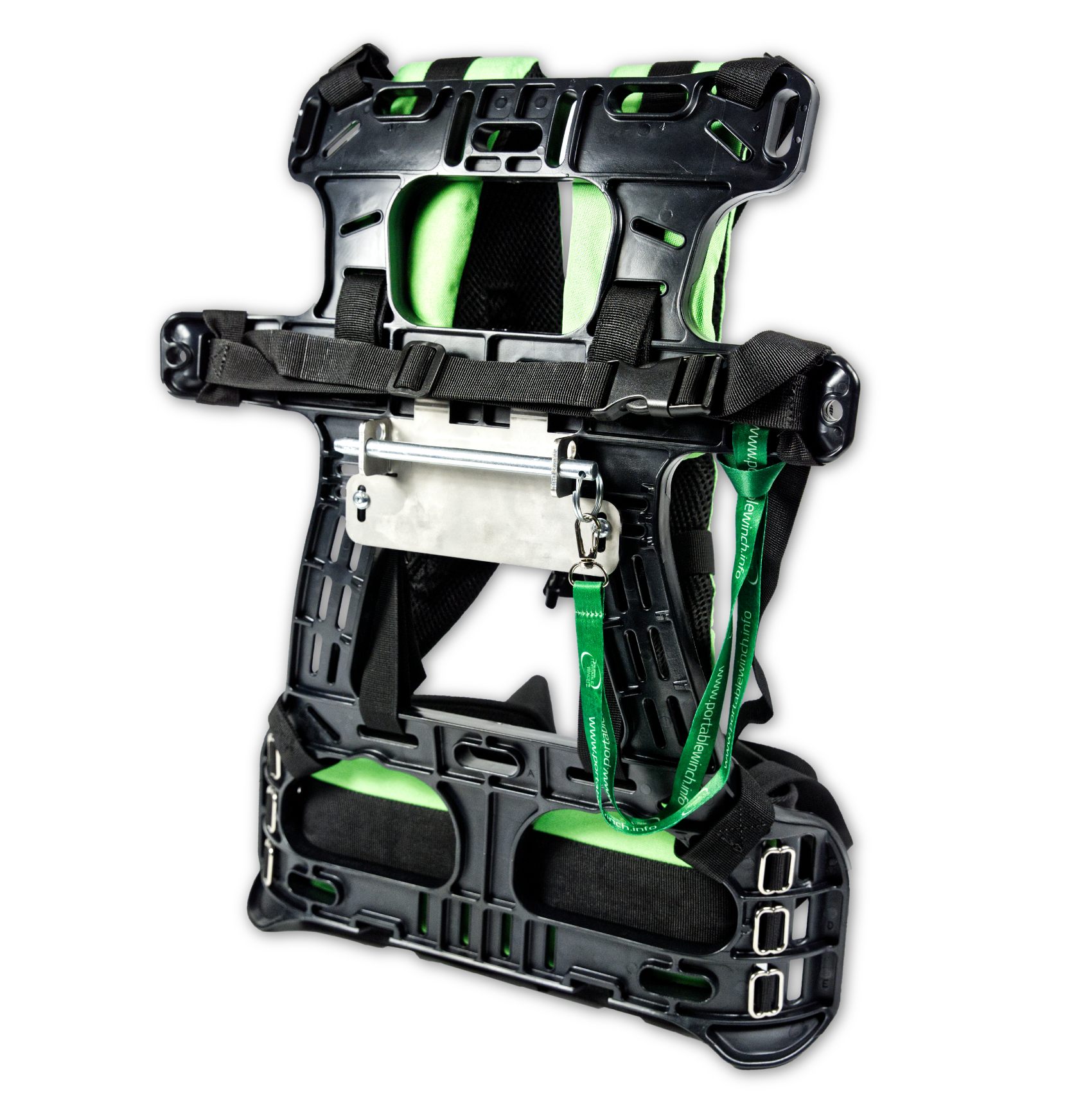 Molded pack frame for winches – Portable Winch AT