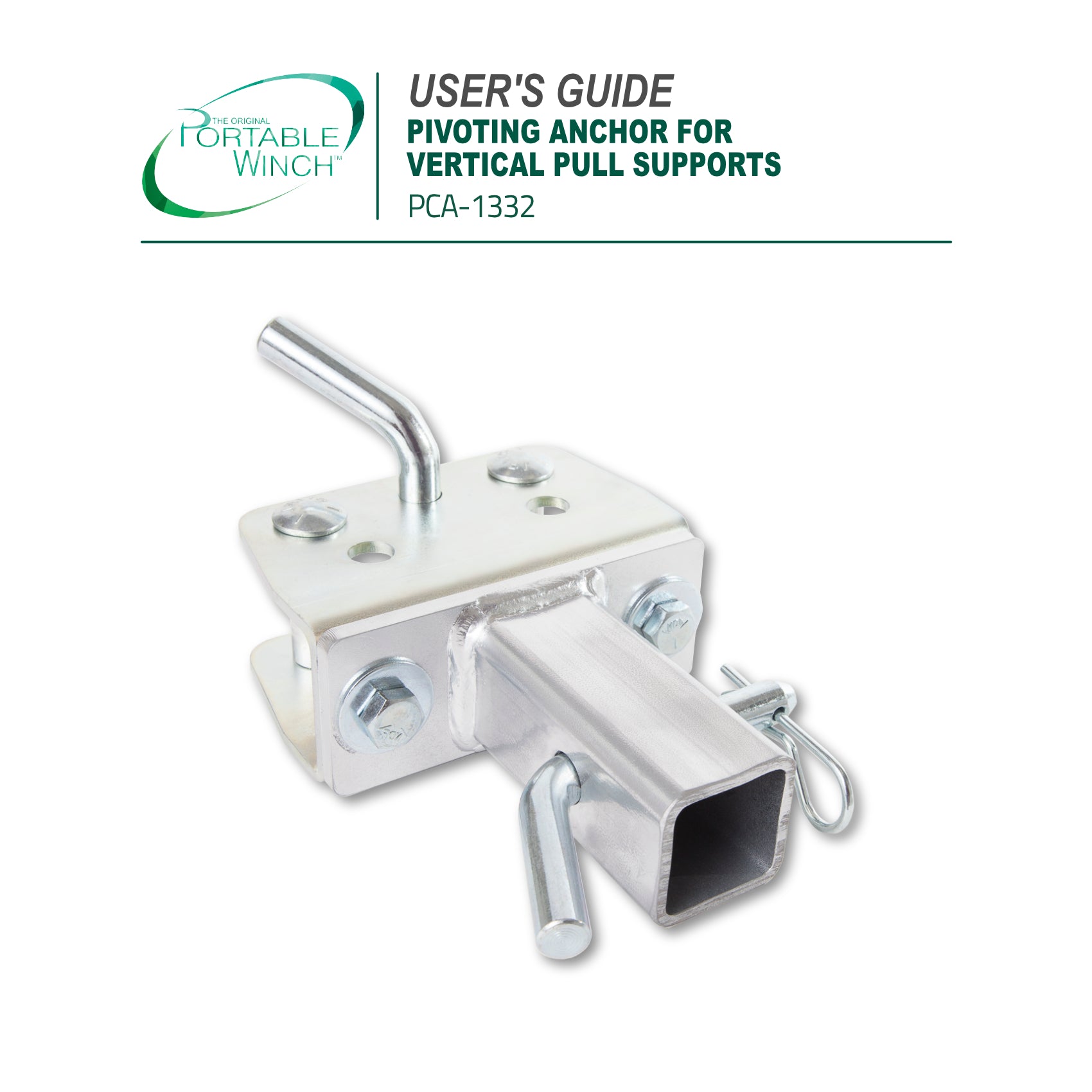 PCA-1332 Guide - PIVOTING ANCHOR FOR VERTICAL PULL – Portable Winch AT